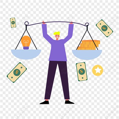 금융 컬러 금화 비 즈 니스 맨 천평 돈 일러스트 빛 일러스트 사람 일러스트 아이콘 일러스트 캐릭터 일러스트 Png 일러스트 무료 다운로드 Lovepik