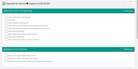 Exporting Reports Of Eform Forms Eform