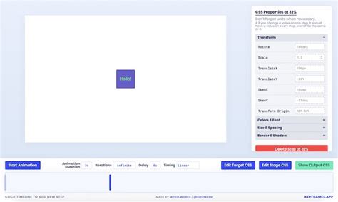 Keyframes Un Sencillo Editor Online Para Crear Animaciones En CSS