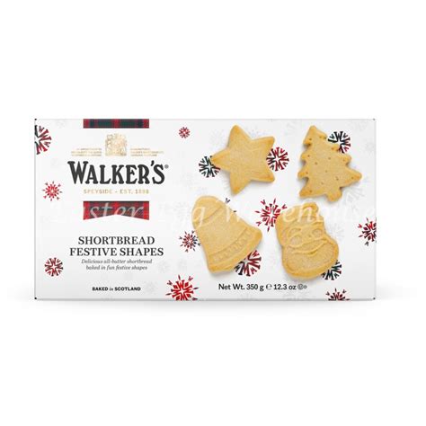 Walkers Pure Butter Shortbread Festive Shapes 350g Easter Egg Warehouse
