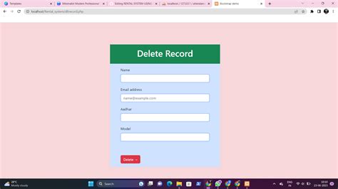 github sr divya rental system using php and mysql