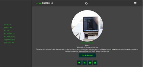 Github Musolinibasic Portfolio Template Simple Html Css And Javasript