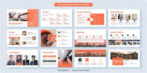 Premium Vector Creative Business Powerpoint Presentation Slides