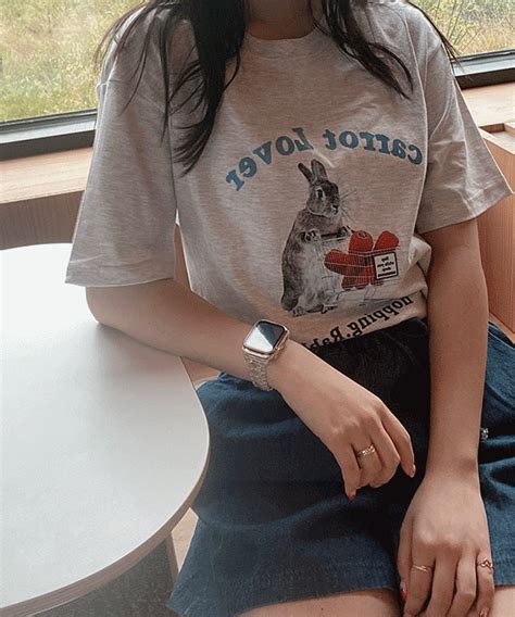 [44 77까지 오버핏 잠옷가능] 바니캐럿티 2color 에이블리