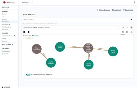 Graph Database Using Redis Stack
