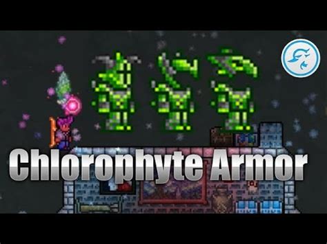 Terraria 1 2 Chlorophyte Armor Youtube