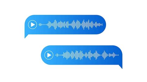 Premium Vector Voice Messages Bubbles With Audio Record Chat Messenger Ui Concept Speech