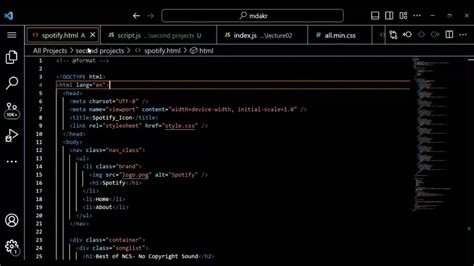Md Akram On Linkedin Codewithharry Spotifyclone Htmlcssjavascript