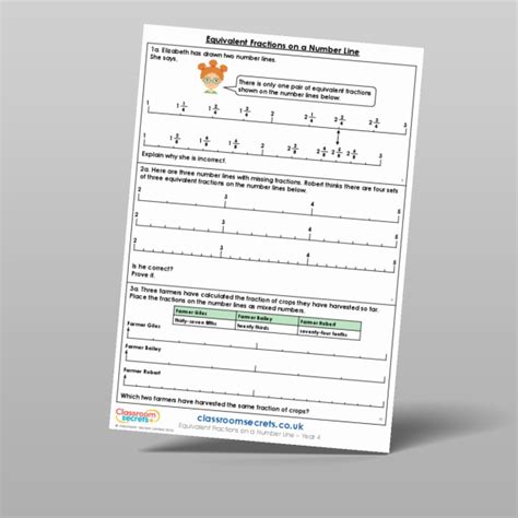 Year 4 Equivalent Fractions On A Number Line Reasoning And Problem Solving Resource Classroom