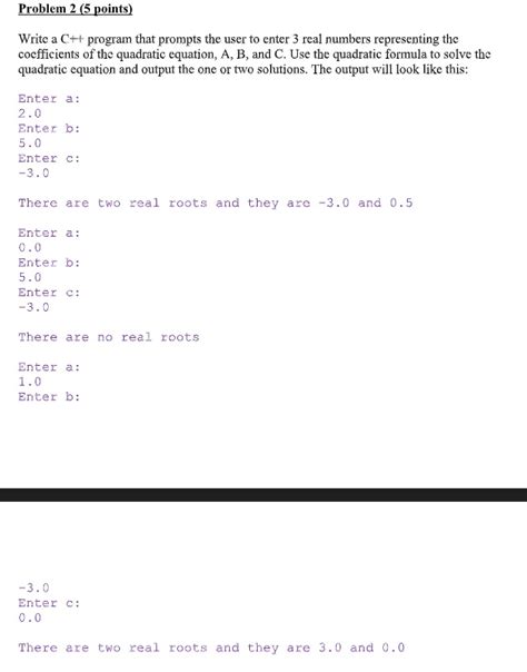 Solved Problem 2 5 Points Write A C Program That Prompts Chegg
