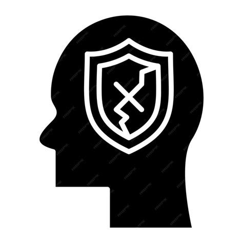 Premium Vector Vulnerability Glyph Solid Black Illustration