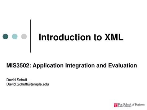 PPT Introduction To XML PowerPoint Presentation Free Download ID 2817244