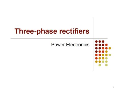 Solution Power Electronics Three Phase Rectifiers Studypool