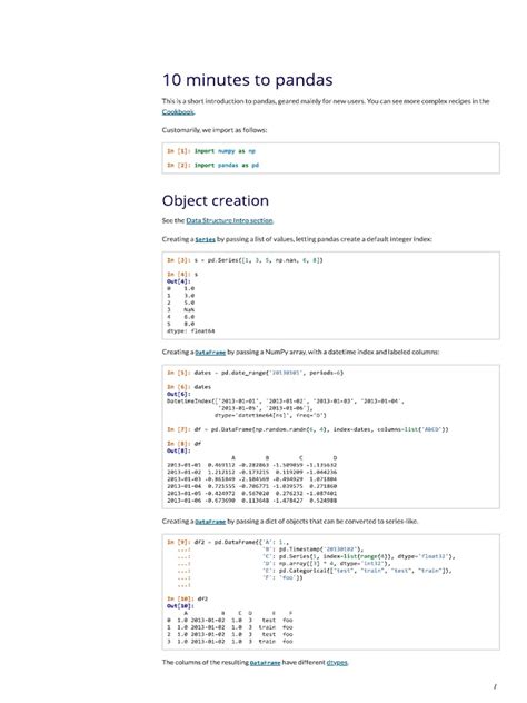 10 Min Pandas Pdf