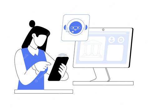 Premium Vector Chatbot Assistant Abstract Concept Vector Illustration