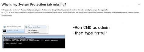 System Protection Tab Missing From Control Panel System And Security Solved Windows 7 Forums