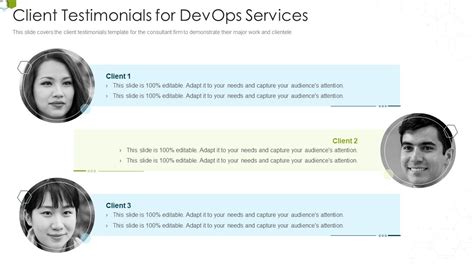 Devops Advisory Management Proposal It Client Testimonials For Devops