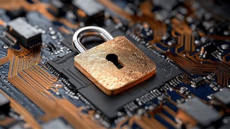 Cyber Protection Visual Of A Secure Padlock Digital Fingerprint Trail Data Protection With A