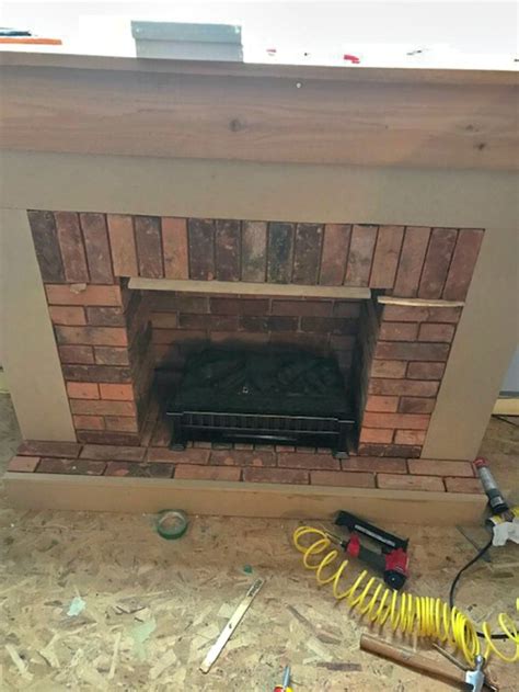 How To Build A Fireplace Faux Or Electric Insert Red Cottage Chronicles