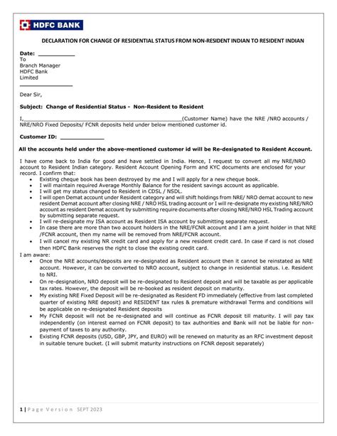 Hdfc Bank Product Conversion Form For Savings And Salary Account In Pdf Download