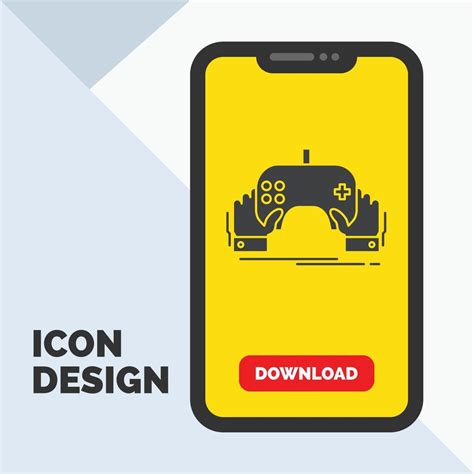 Game Gaming Mobile Entertainment App Glyph Icon In Mobile For