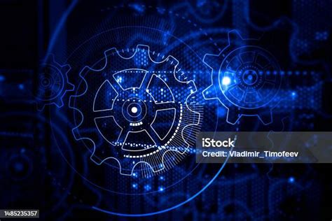 데이터 센터의 3d 렌더링 디지털 제어 및 컴퓨팅 시스템 데이터 센터 슈퍼컴퓨터 위에 Hud 홀로그램 순서도에 대한 스톡 사진 및 기타 이미지 Istock