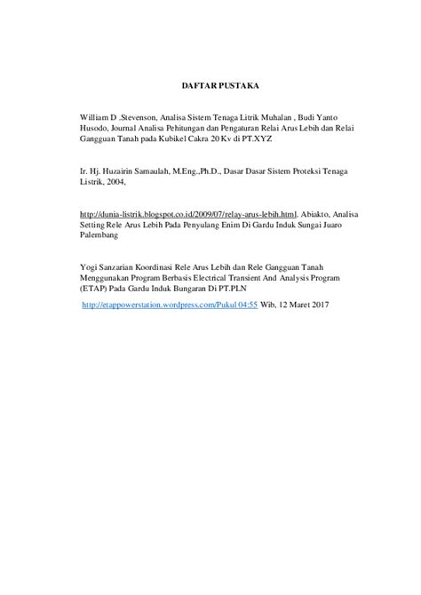 Pdf Evaluasi Relay Over Current Relay Ocr Dan Ground Fault Relay