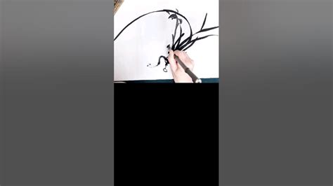 난 그리기 사군자 문인화 한국화 수묵화 동양화 난그리는 방법 난초그림 Shorts 춘란 노근란 Youtube