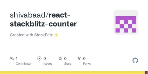 Github Shivabaadreact Stackblitz Counter Created With Stackblitz ⚡️