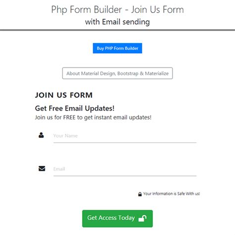 Php Form Builder Script Create All Types Of Forms Inkthemes