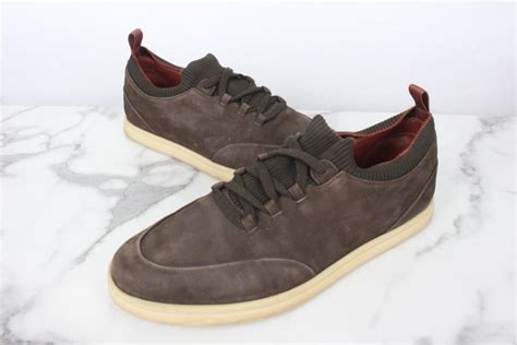 로로피아나 Loro Piana 로로피아나 소호워크 스웨이드 스니커즈 카키 42 5 275 트렌비