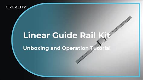 Linear Guide Rail Kit Unboxing And Operation Tutorial Youtube