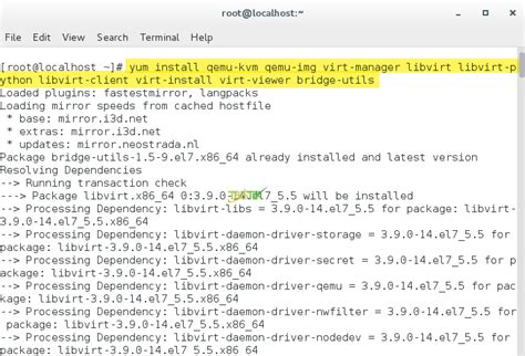 نحوه نصب Kvm در Centos