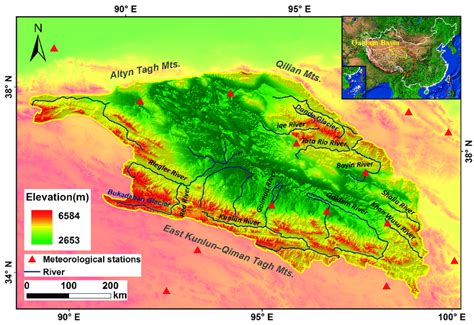 The Geographical Situation Of The Qaidam Basin Qb In Northern Tibetan