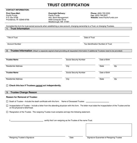 32 Free Certificate Of Trust Templates Printable Pdf Word American Templates