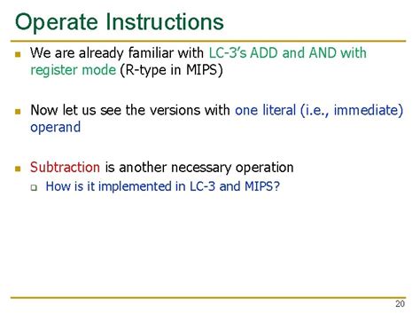 Design Of Digital Circuits Lecture 10 A Instruction