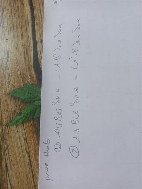 Solved Prove This Using Tensor Trace Tensor Where A And