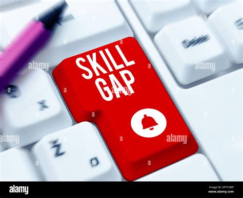 Writing Displaying Text Skill Gap Business Idea Refering To A Persons