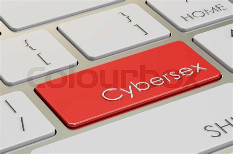 Cybersex Key On Keyboard D Rendering Stock Image Colourbox