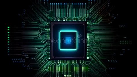 Computer Chip With Processor Background Created With Generative Ai