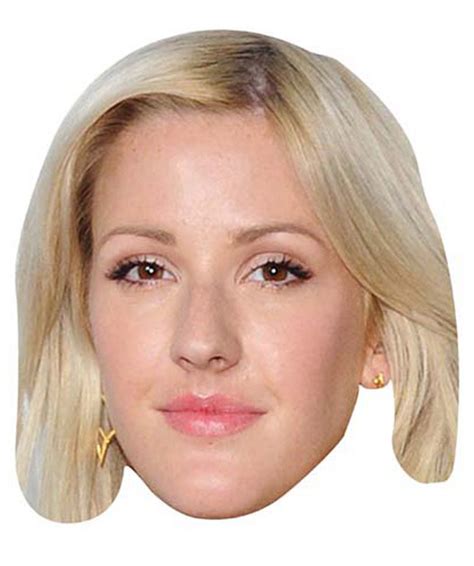 Ellie Goulding Vip Celebrity Cardboard Cutout Face Mask