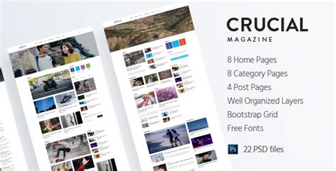 crucial magazine bootstrap html template fastcode space