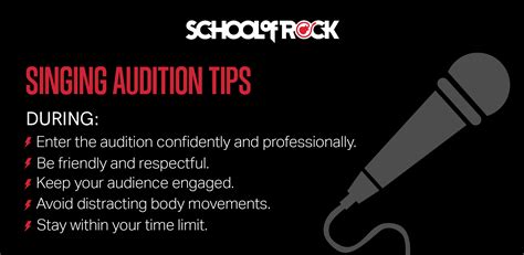 15 Tips To Excel At A Singing Audition School Of Rock
