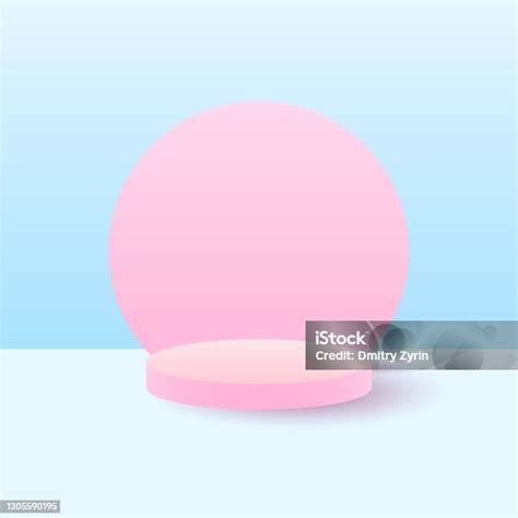 추상 연단 받침대 플랫폼 컬러 3d 장면은 벡터 디자인 스타일을 표시 0명에 대한 스톡 벡터 아트 및 기타 이미지 0명 3차원 형태 고급 Istock