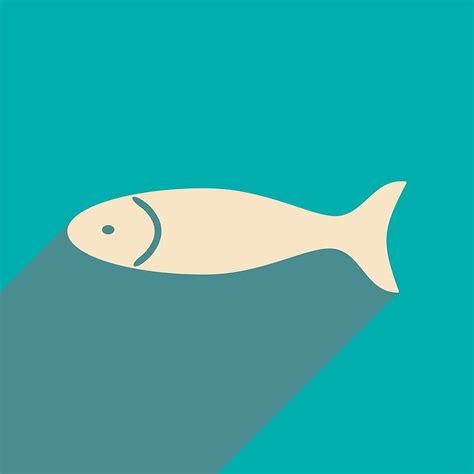 그림자 아이콘 및 모바일 Applacation 물고기 벡터와 평면 Eps Ai Uidownload