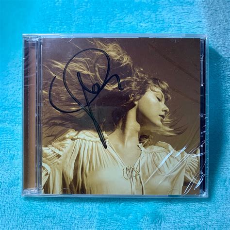 Taylor Swift Signed Fearless Hobbies And Toys Music And Media Cds And Dvds On Carousell