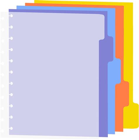 Smaodsgn 5 Tab Discbound Notebook Dividers Letter Size India Ubuy