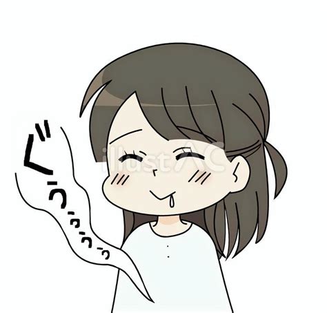 お腹が空いた女性イラスト No 23563654無料イラスト フリー素材ならイラストAC