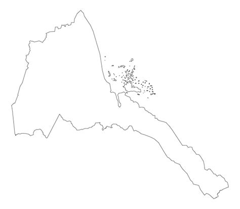 Premium Vector Eritrea Map Design Outline Map Illustration
