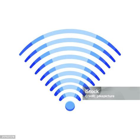 Modulation Wireless Signal Wave Cartoon Vector Illustration Stock